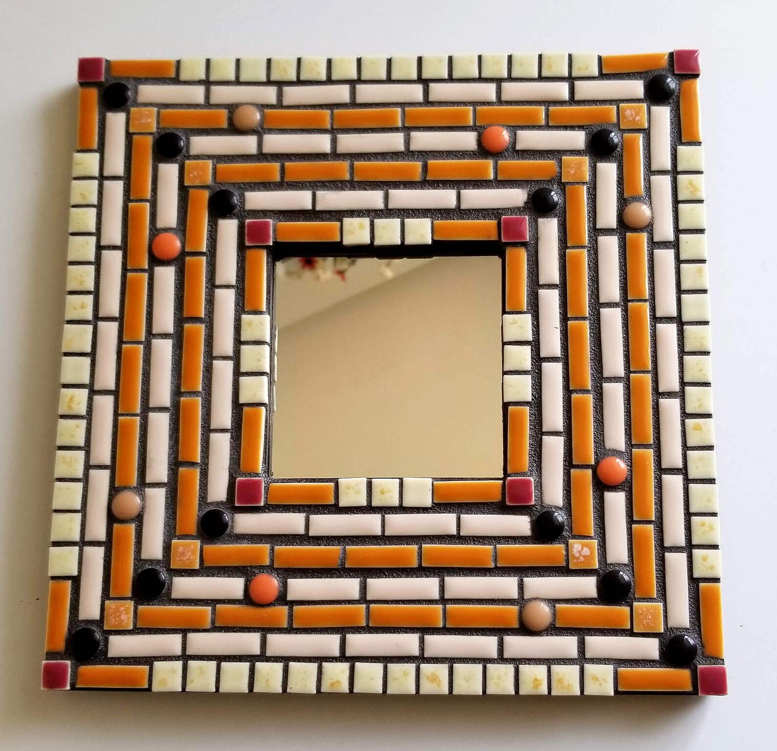Ceramic Tile Mosaic Frame With Mirror-ceramic Tile - Etsy UK