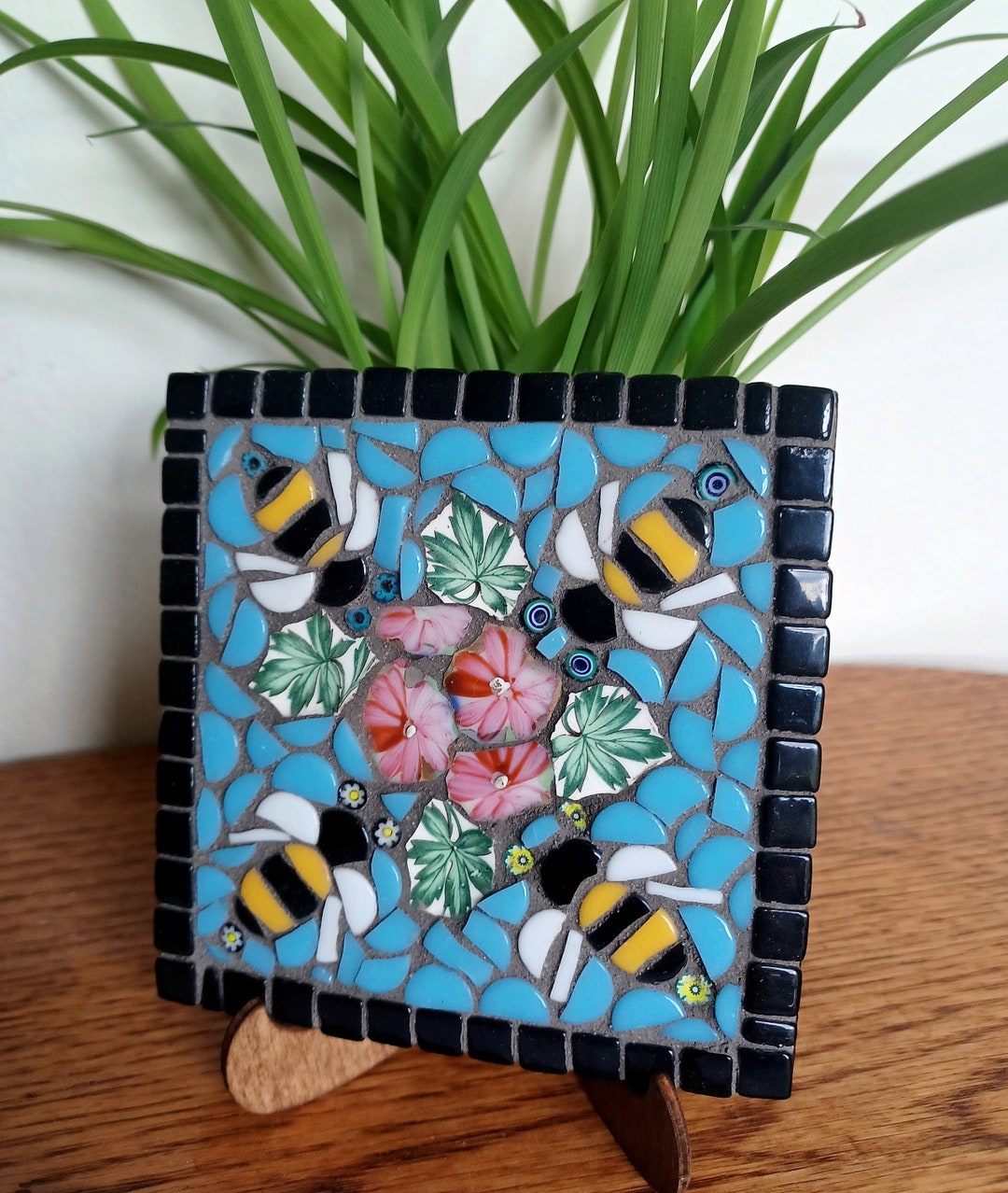 Bumblebees Mosaic Tile-decorative Mosaic Tile-mosaic Coaster-mosaic ...