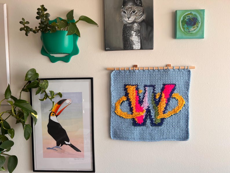 Webkinz Logo Crochet Tapestry Pattern – Y2K Wall Hanging (PDF Pattern ...