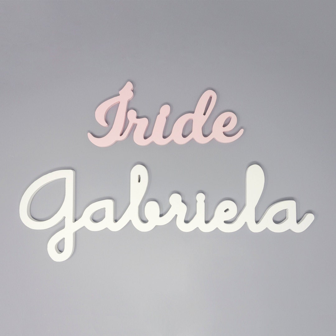 Custom Names in Wood Wood Names Style Calligraphy and School Style ...