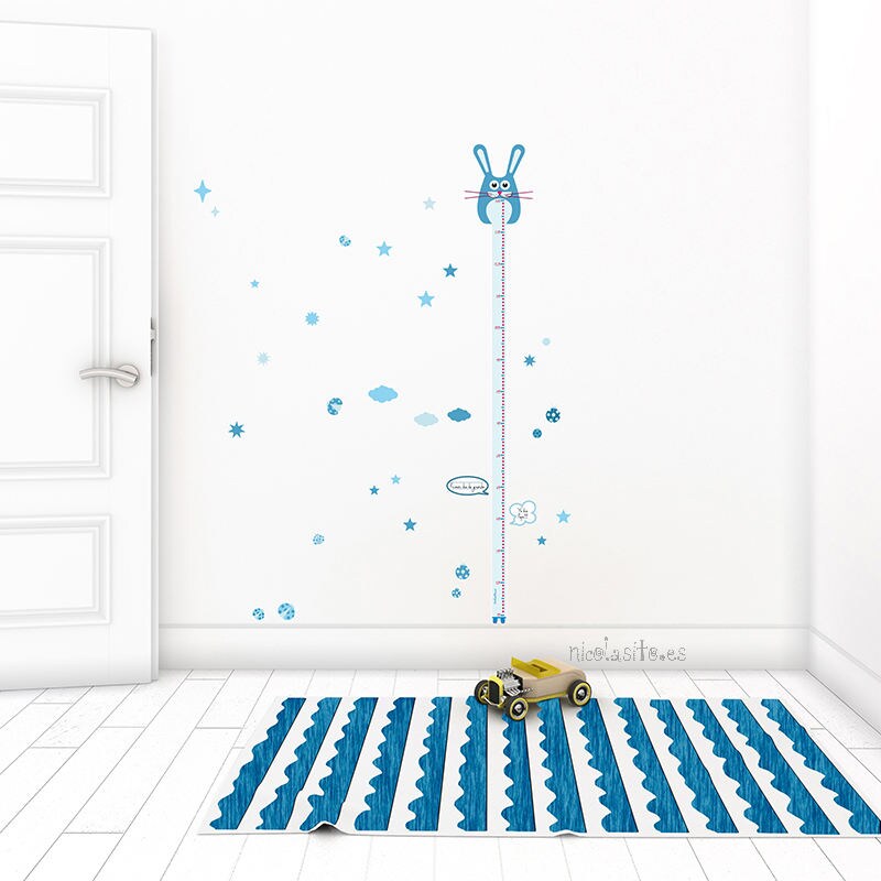 Height Meter for Children Bunny Wall Adhesive. Children's | Etsy UK
