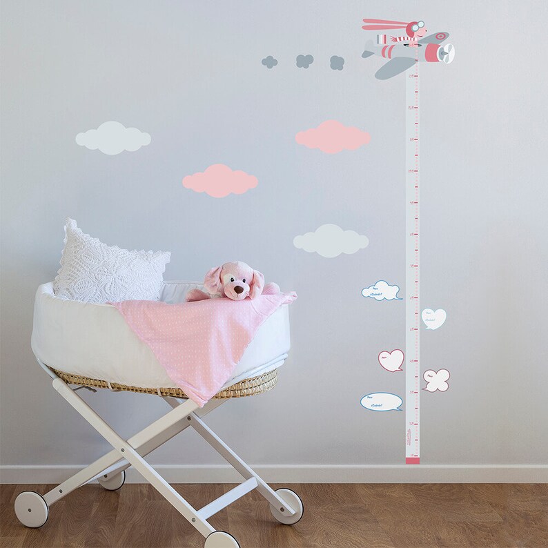 Children's Wall Meter. Children's Vinyl Meter Aviator. - Etsy