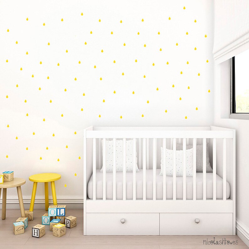 Rain Drop Decals Rain Drops Mini Wall Decal Vinyl Wall | Etsy