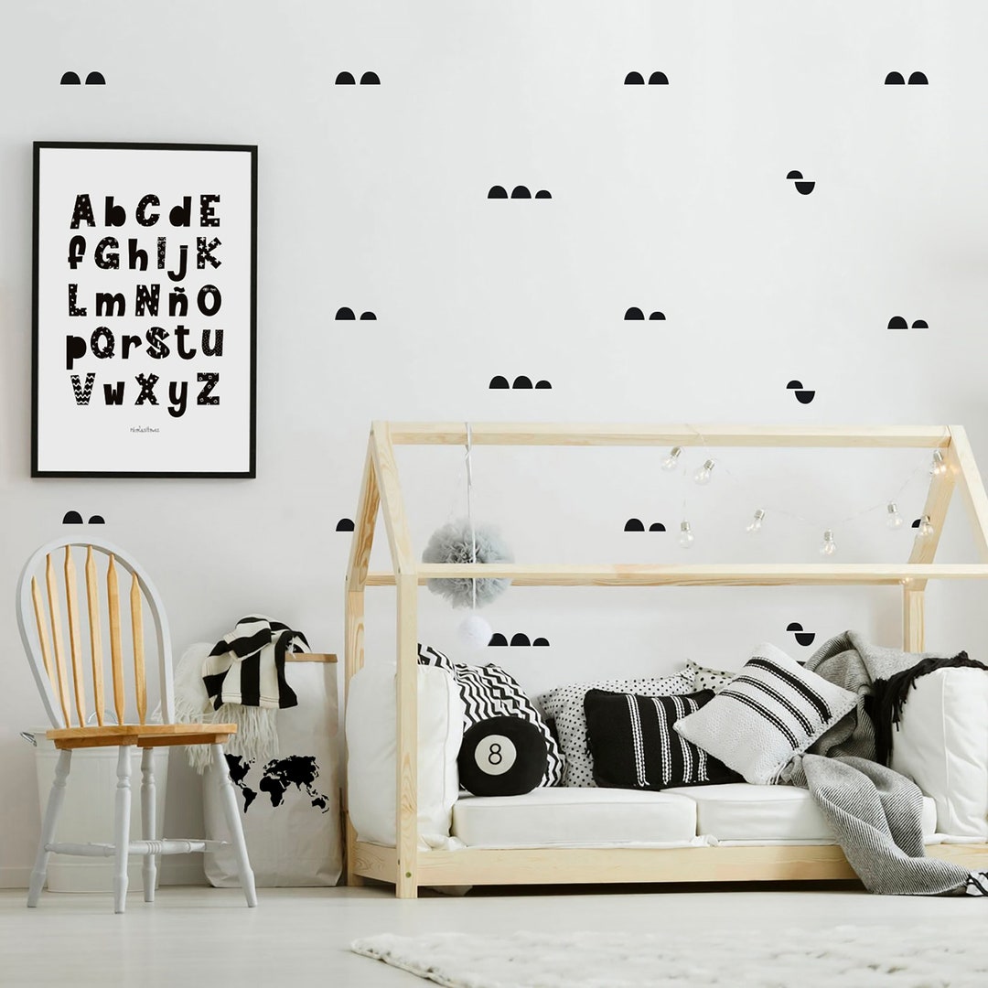 Vinyl Decorative Half Moons. Half Moon Wall Stickers. Children's ...
