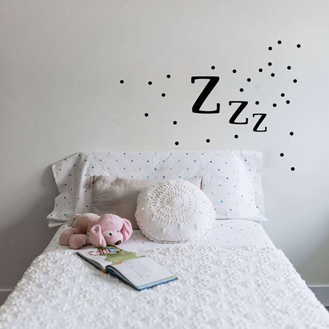 Vinyl Zzz. Sticker Sleepyhead. Vinyl Zzz With Polka Dots. - Etsy