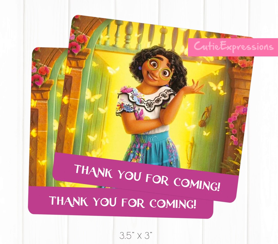 Encanto Birthday - Goody Bag Labels - Birthday Decorations - Encanto ...