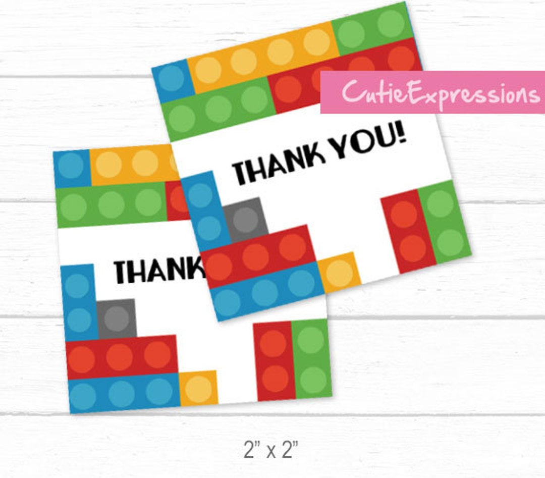 Building Blocks Printable Labels for Goody Bags- Building Blocks ...