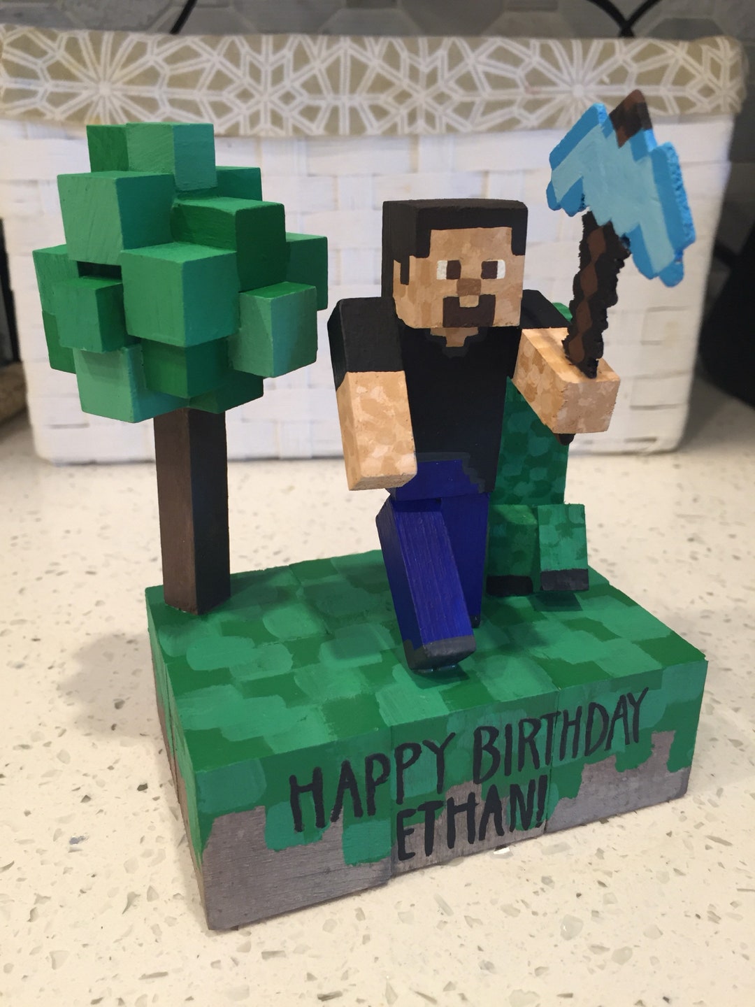 Minecraft Custom Cake Topper - Etsy