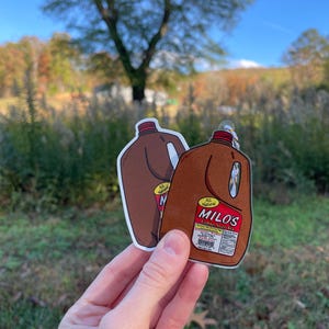 Hand-drawn Gallon of Milo's Sweet Tea Inspired Ornament + Sticker Set ...