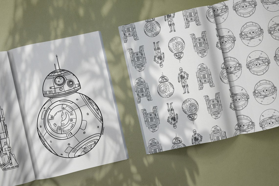 Star Wars - Droid & Friends Coloring Pages - Digital Download - Etsy