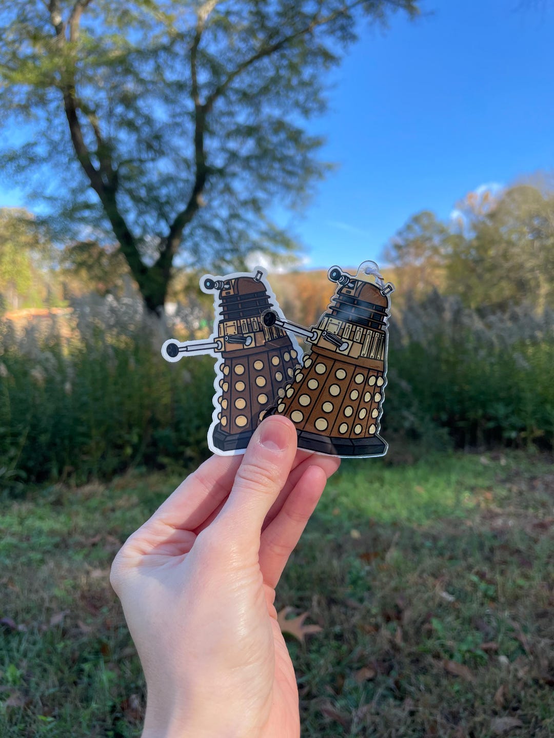 Dalek Inspired Ornament + Sticker Set - Dr. Who - Etsy
