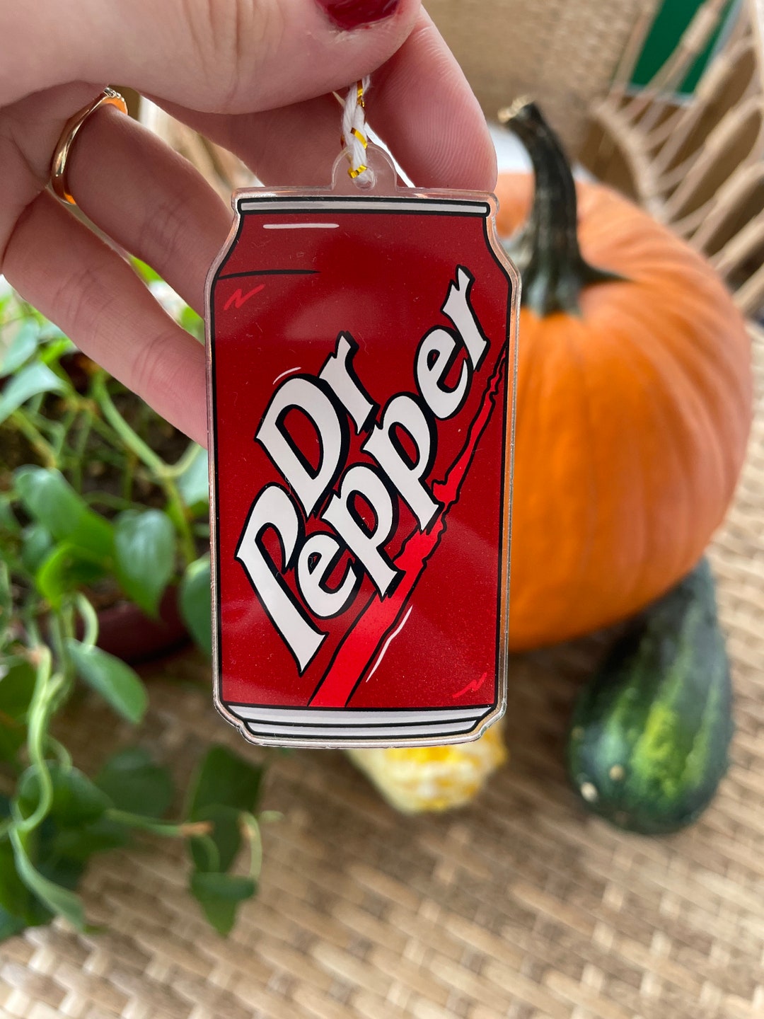 Dr. Pepper Inspired Hand-drawn Ornament - Etsy