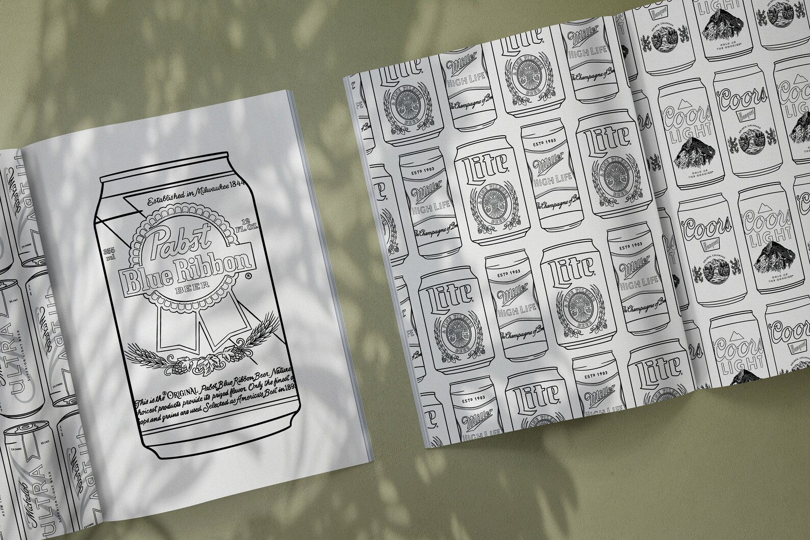 Beer Cooler Coloring Pages Digital Download | Etsy