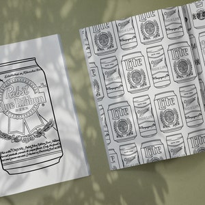 Beer Cooler Coloring Pages Digital Download - Etsy