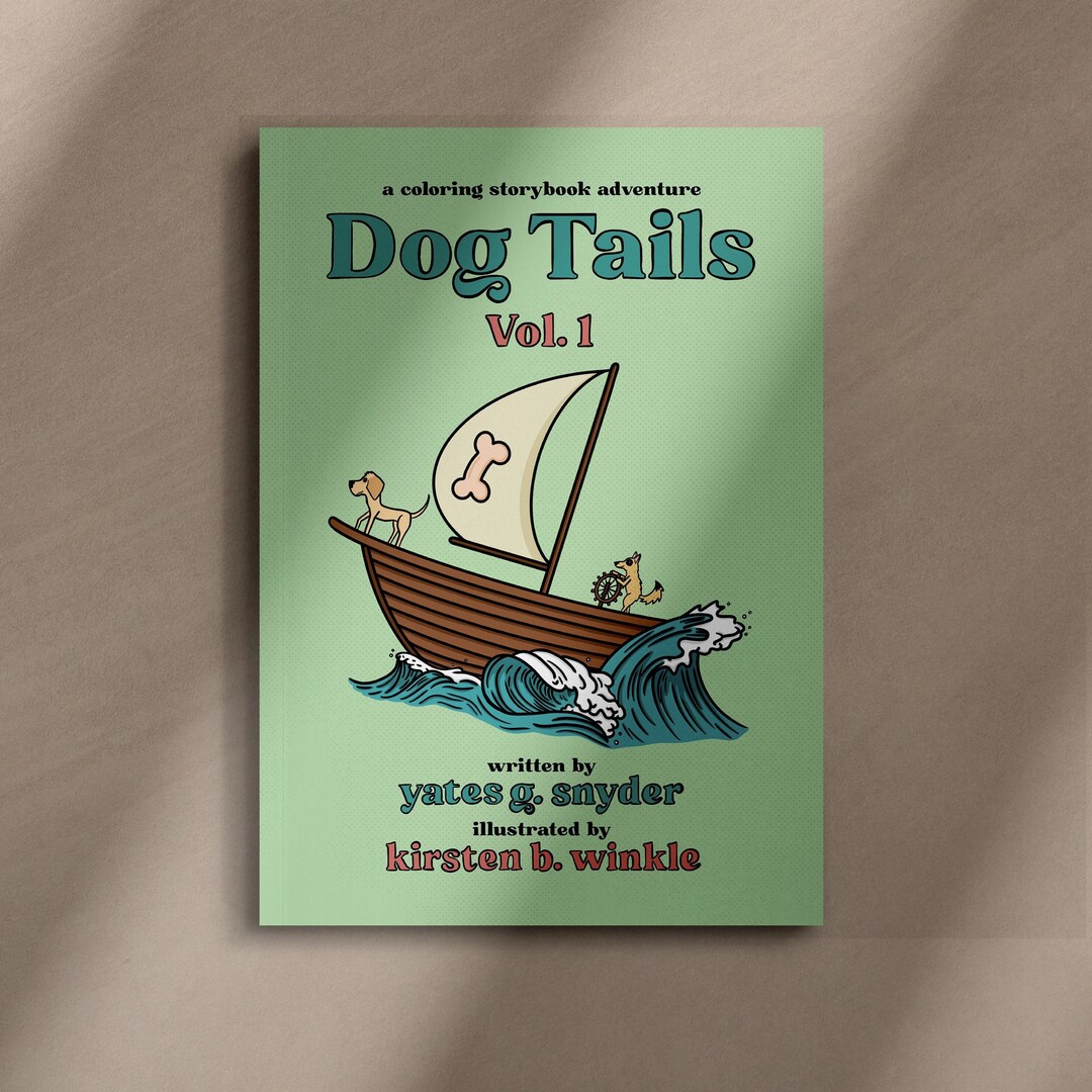DIGITAL Dog Tails, Volume 1 - Coloring Storybook - DOWNLOAD ONLY - Etsy