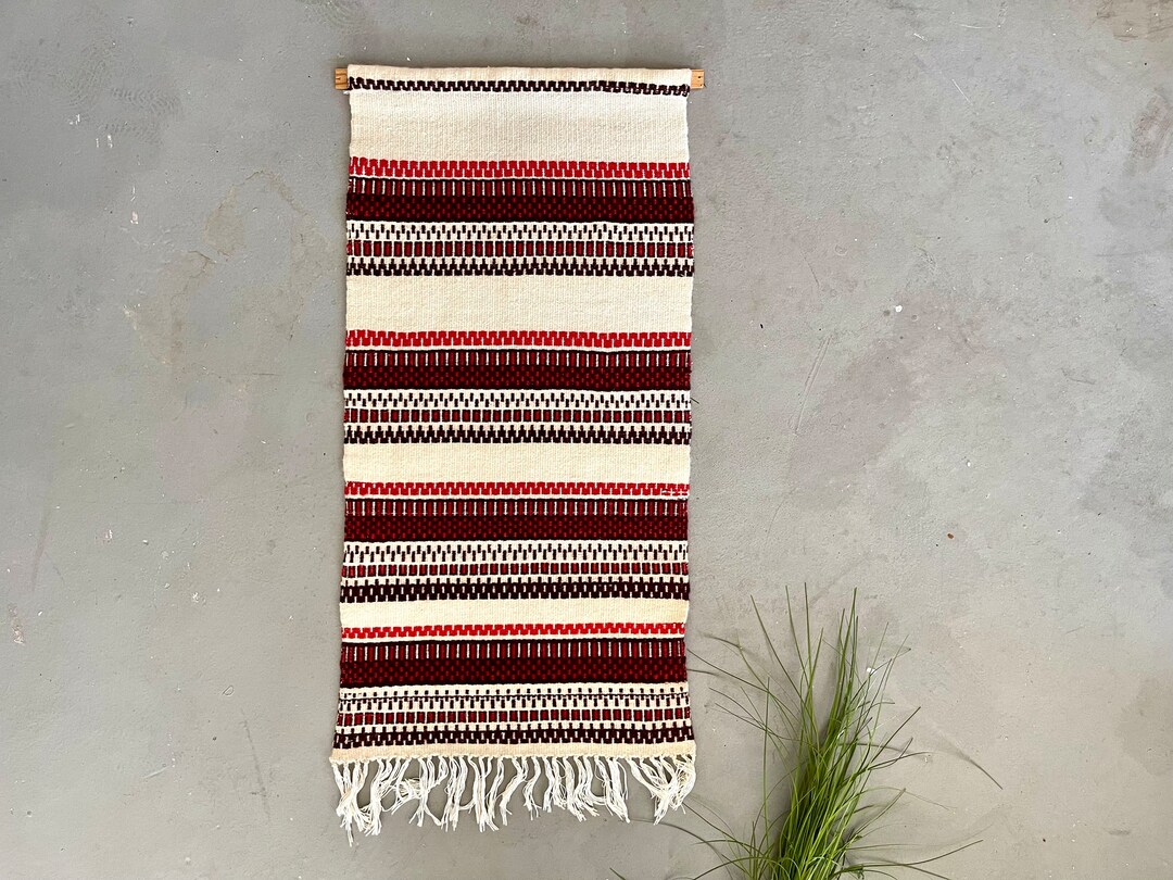 Vintage Scandinavian Weaving | Mid-century Modern Wall Textile | Woven ...