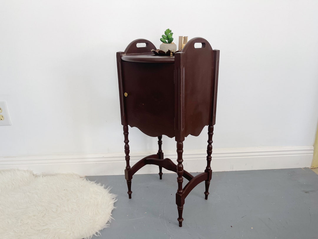 Antique Early 20th Century Cigar Side Table Smokers Stand Cabinet ...