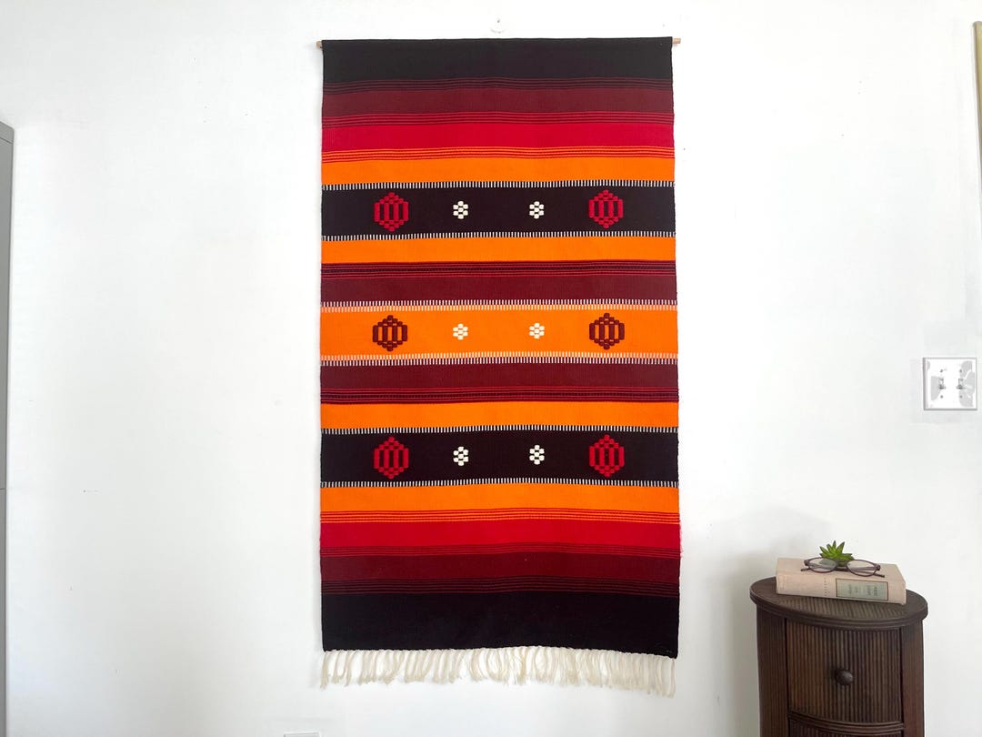 Large Vintage Scandinavian Weaving | Mid-century Modern Wall Textile ...