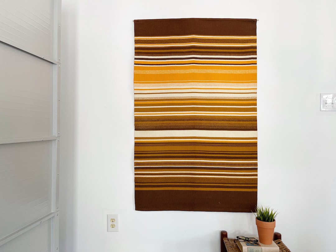 Vintage Scandinavian Weaving | Mid-century Modern Wall Textile | Woven ...