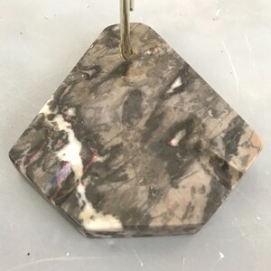 Vintage Jumbo Paper Clip Note or Photo Holder | Metal Marble Stone ...