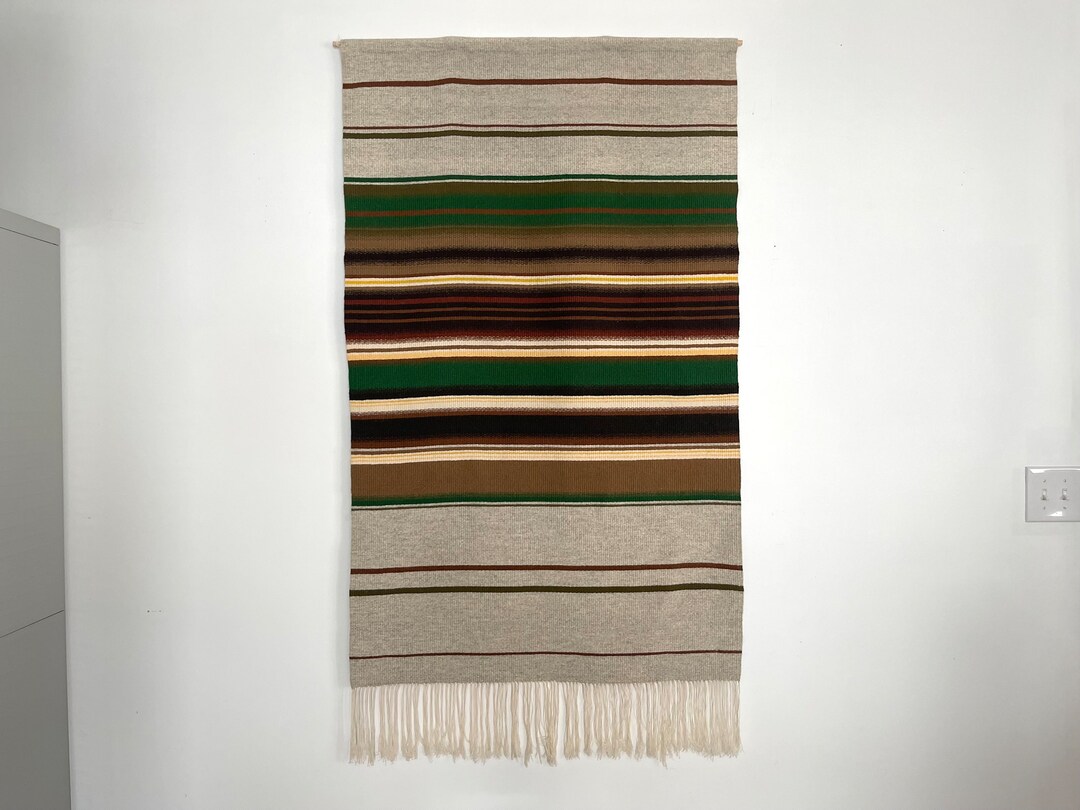 Large Vintage Scandinavian Weaving Mid-century Modern Wall Textile ...