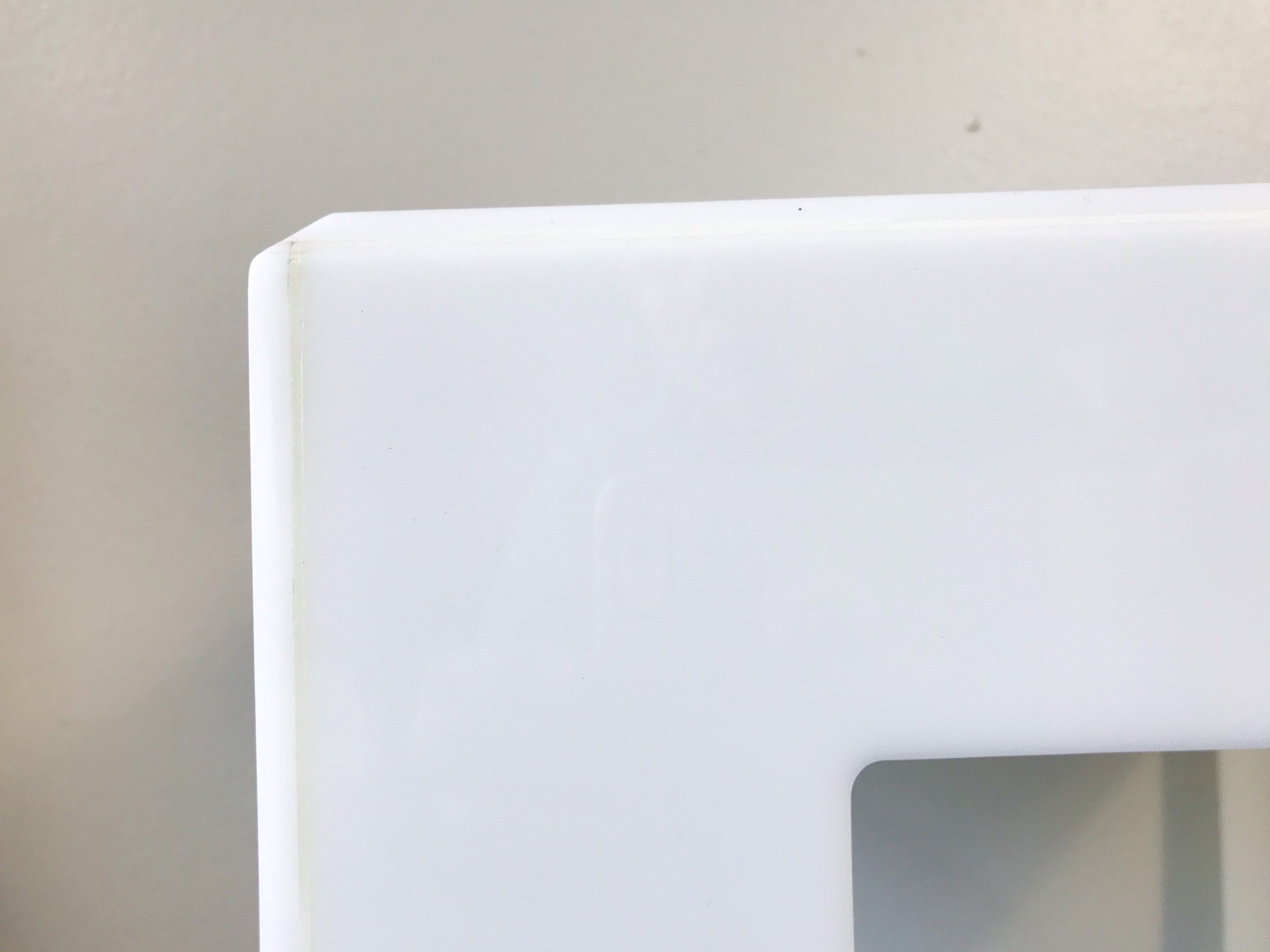 Vintage Mid-Century Modern Lucite White Acrylic Side Table | Etsy