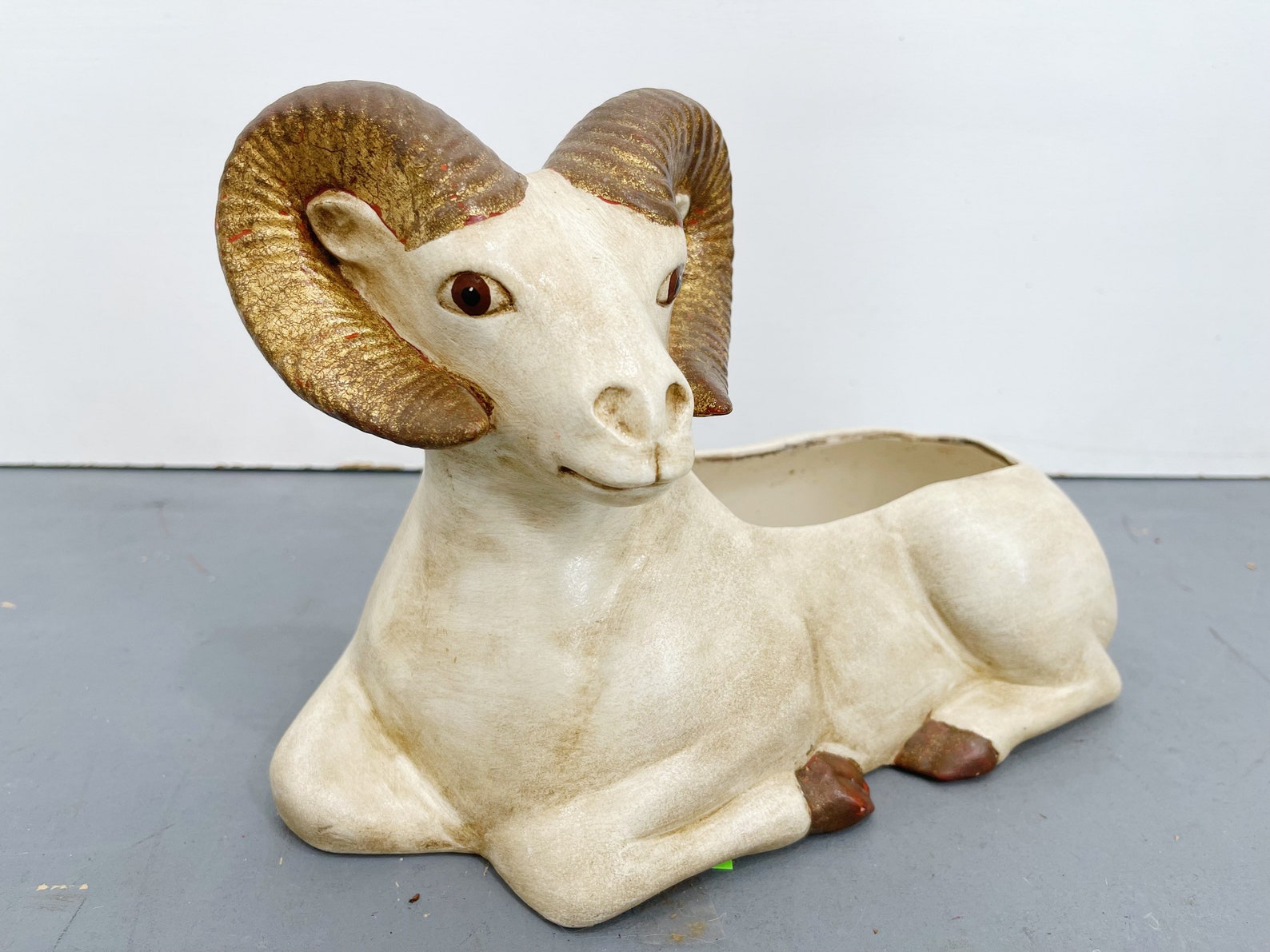 Vintage Ceramic Pottery Bowl Planter Goat Mid-century Modern - Etsy