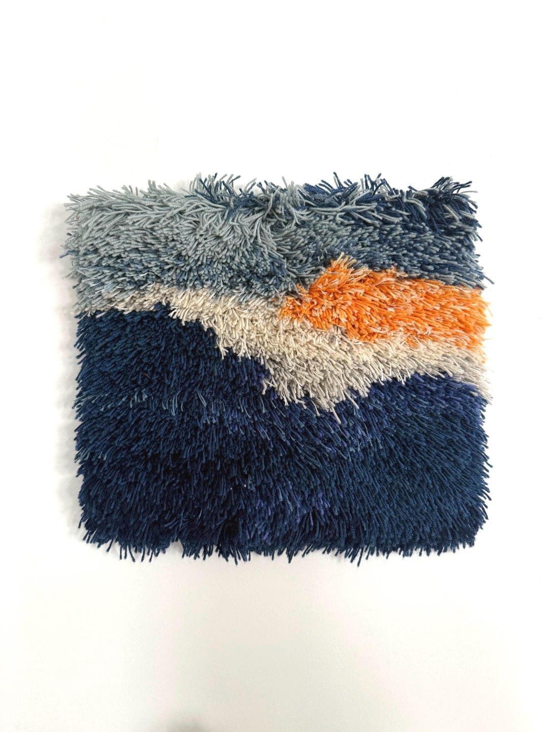 Vintage Finnish Ryijy | Abstract Knotted Textile Wall Hanging - Etsy