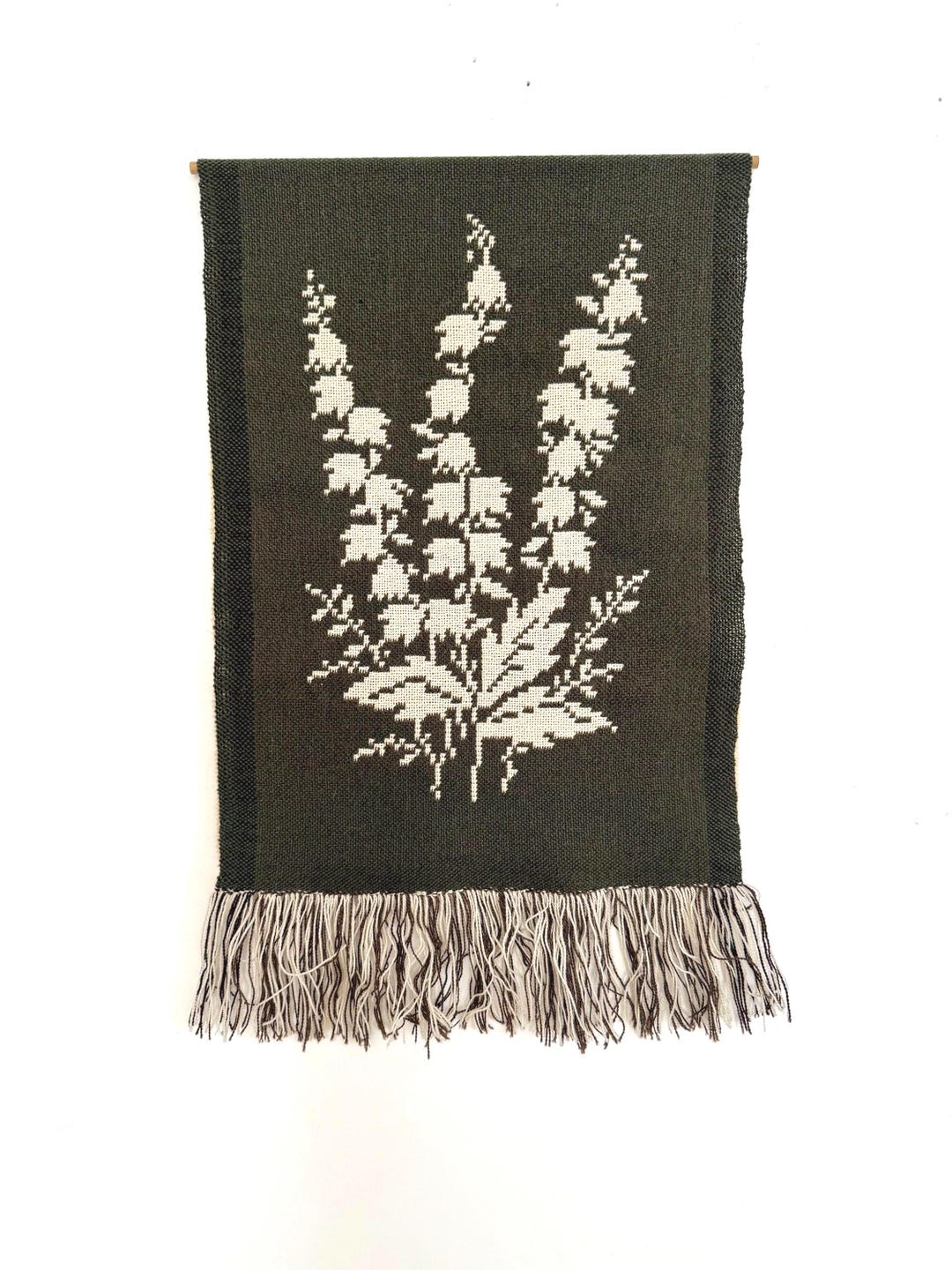 Vintage Scandinavian Weaving | Mid-century Modern Wall Textile Woven ...