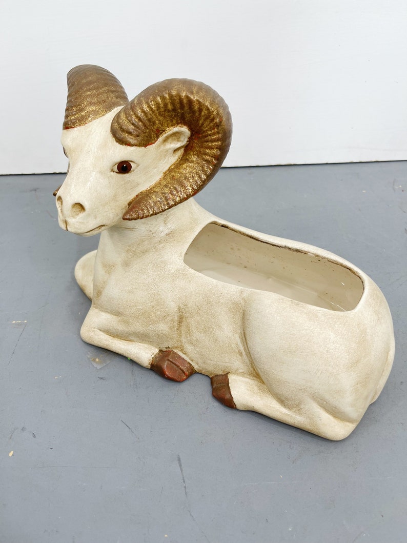 Vintage Ceramic Pottery Bowl Planter Goat Mid-century Modern - Etsy