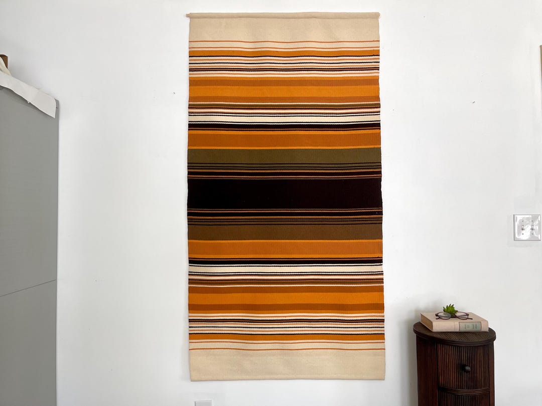 Large Vintage Scandinavian Weaving | Mid-century Modern Wall Textile ...