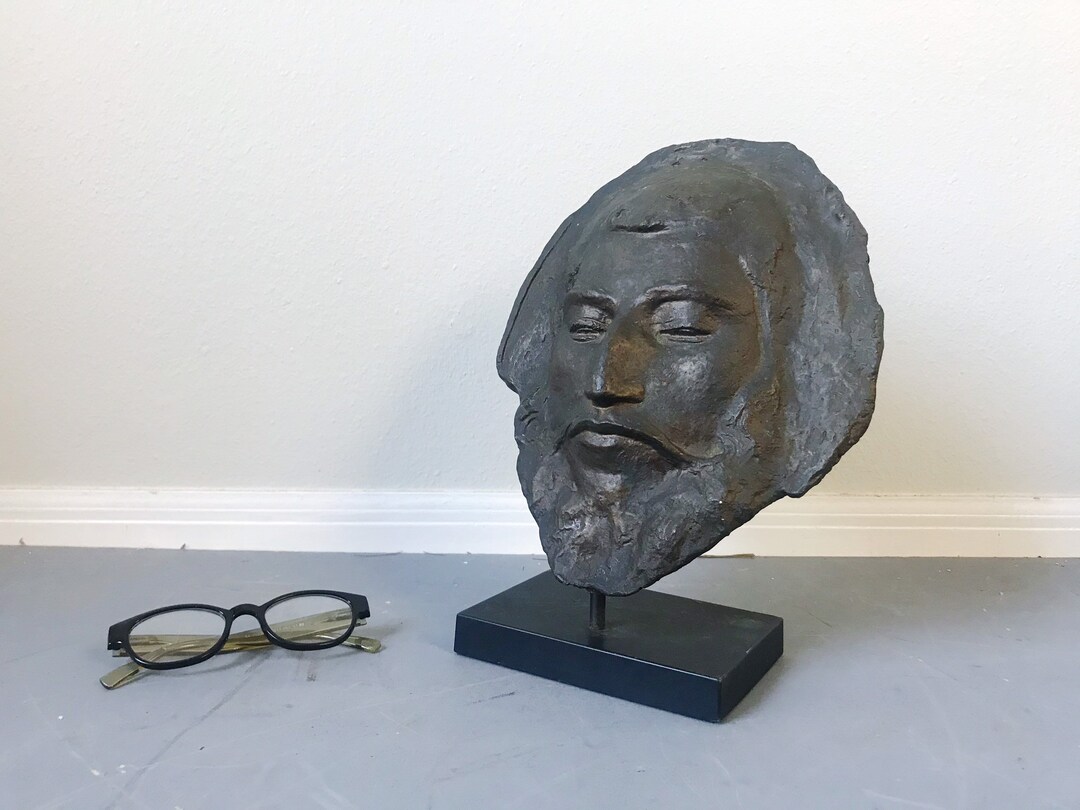 Paul Gauguin Death Mask Vintage Sculpture Tabletop Wall Rustic ...