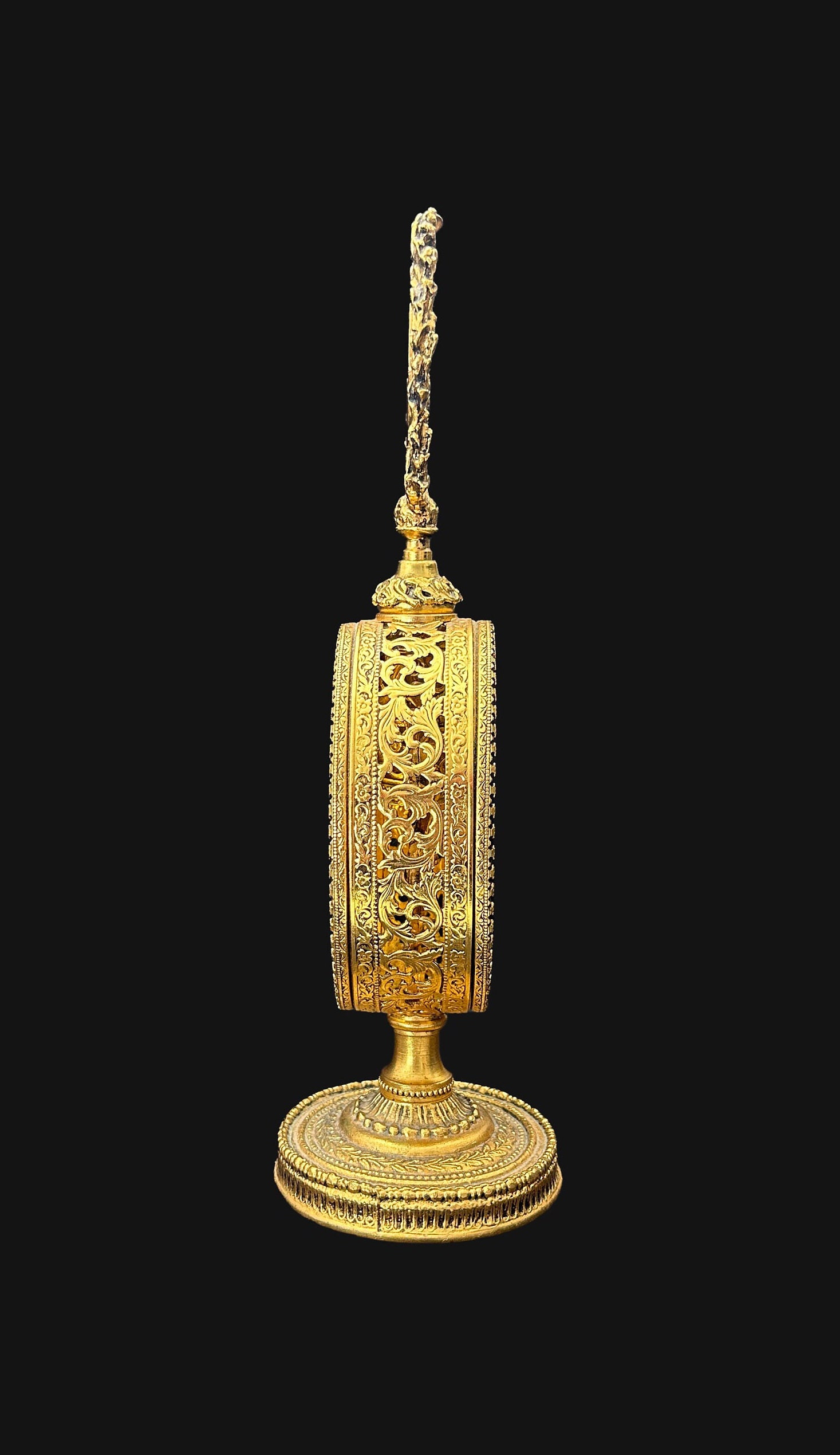 Stunning HOLLYWOOD REGENCY Perfume Bottle With Amber Glass | Vintage ...