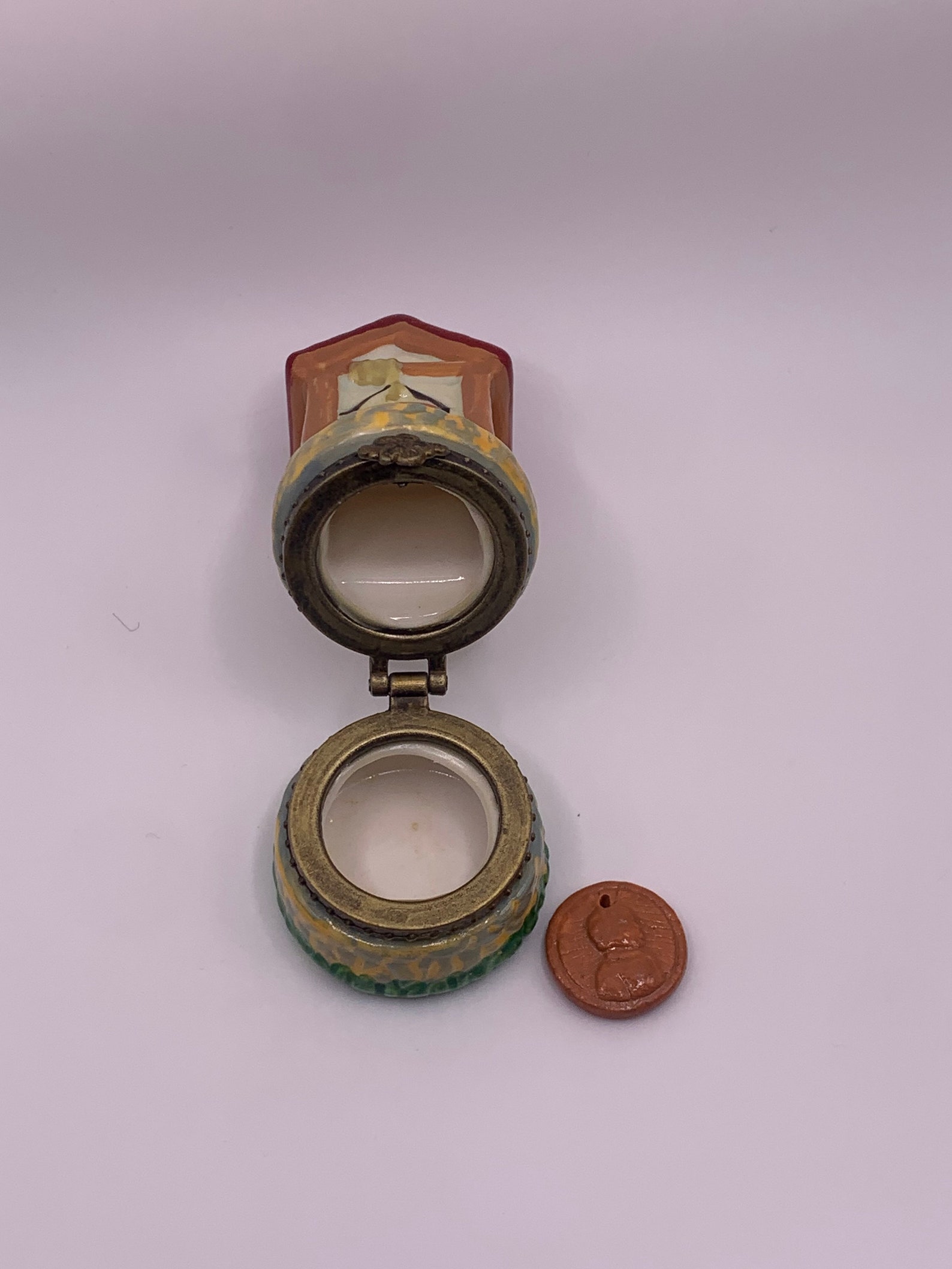 Water Well Shaped Trinket Box With Miniature Coin Figurine 3 Rustic ...