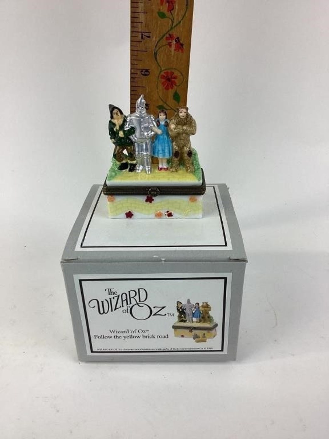 1999 PHB Wizard of Oz Gang Trinket Box Dorothy, Scarecrow, Lion, Tin ...