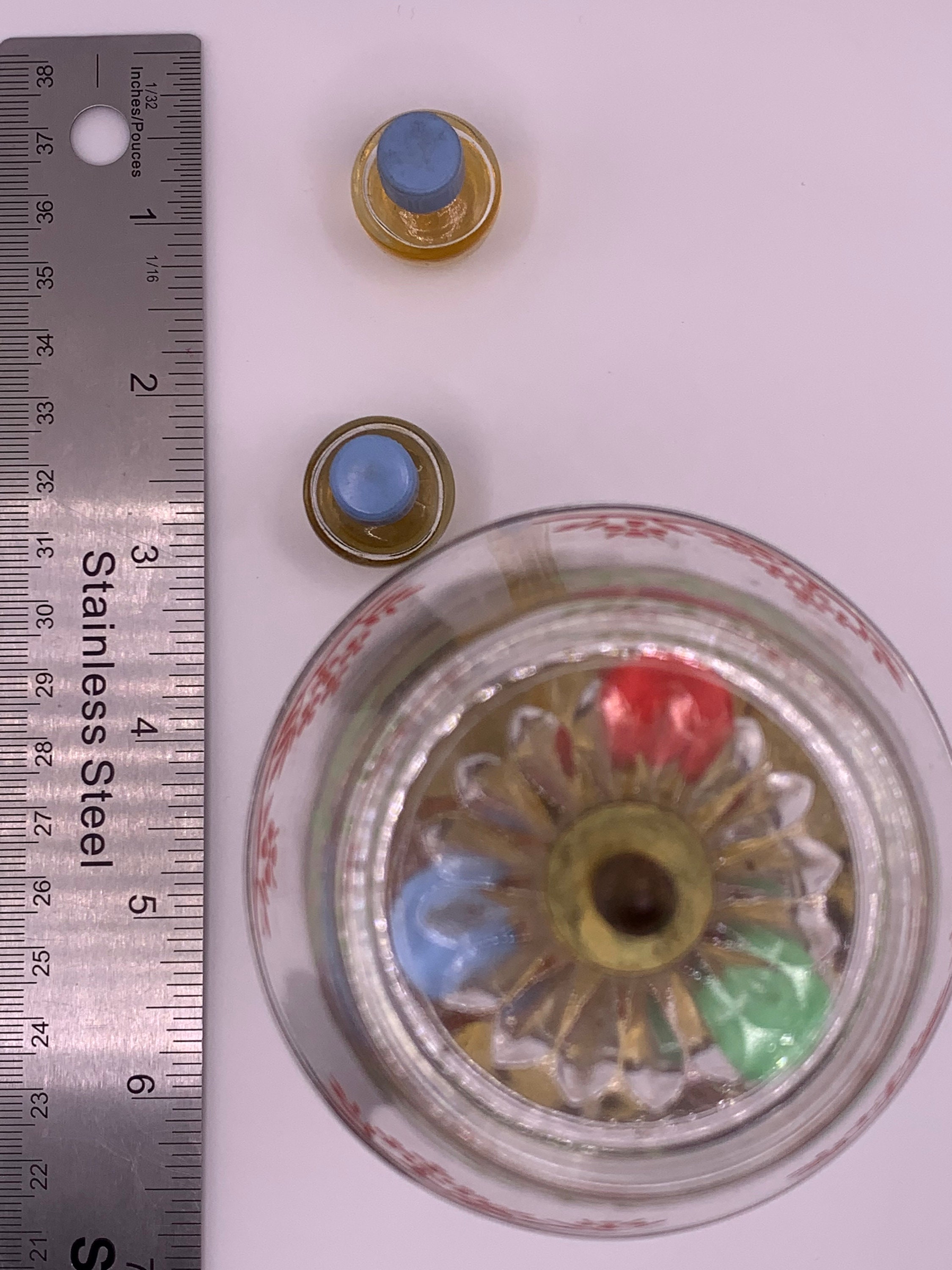 Vintage 1938 Perfume HI-LIGHTS Stuart BRASS Lamp Display Case Painted ...