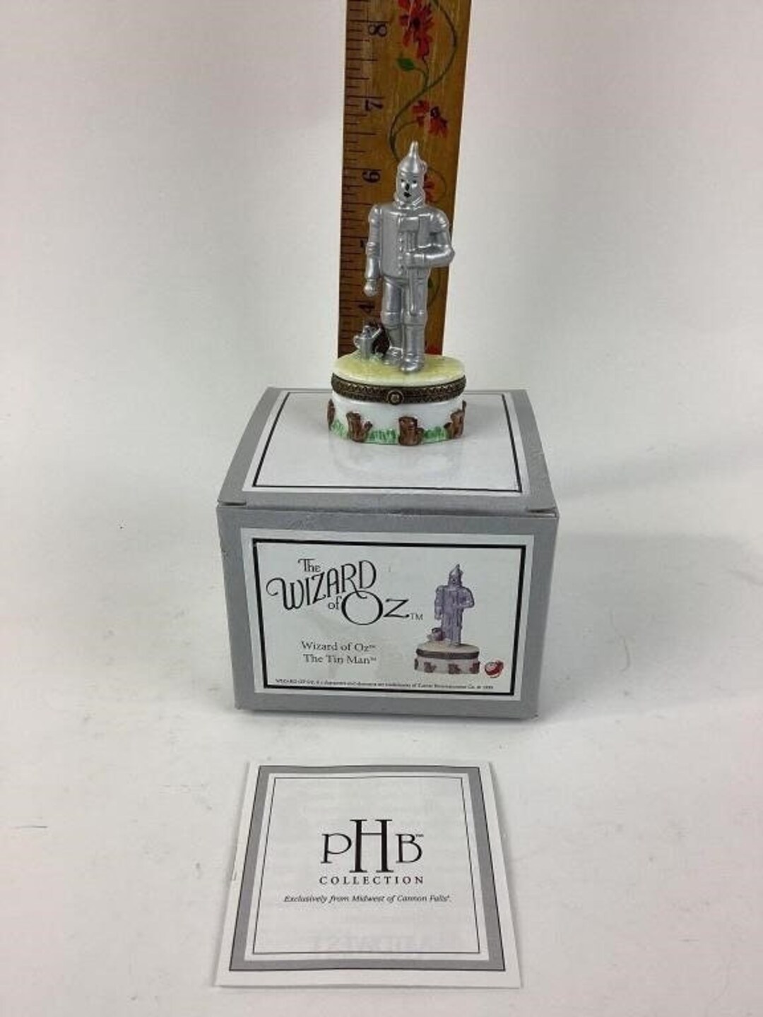 1998 PHB Tin Man Heart Clock Trinket Box - Wizard of Oz Collectible ...