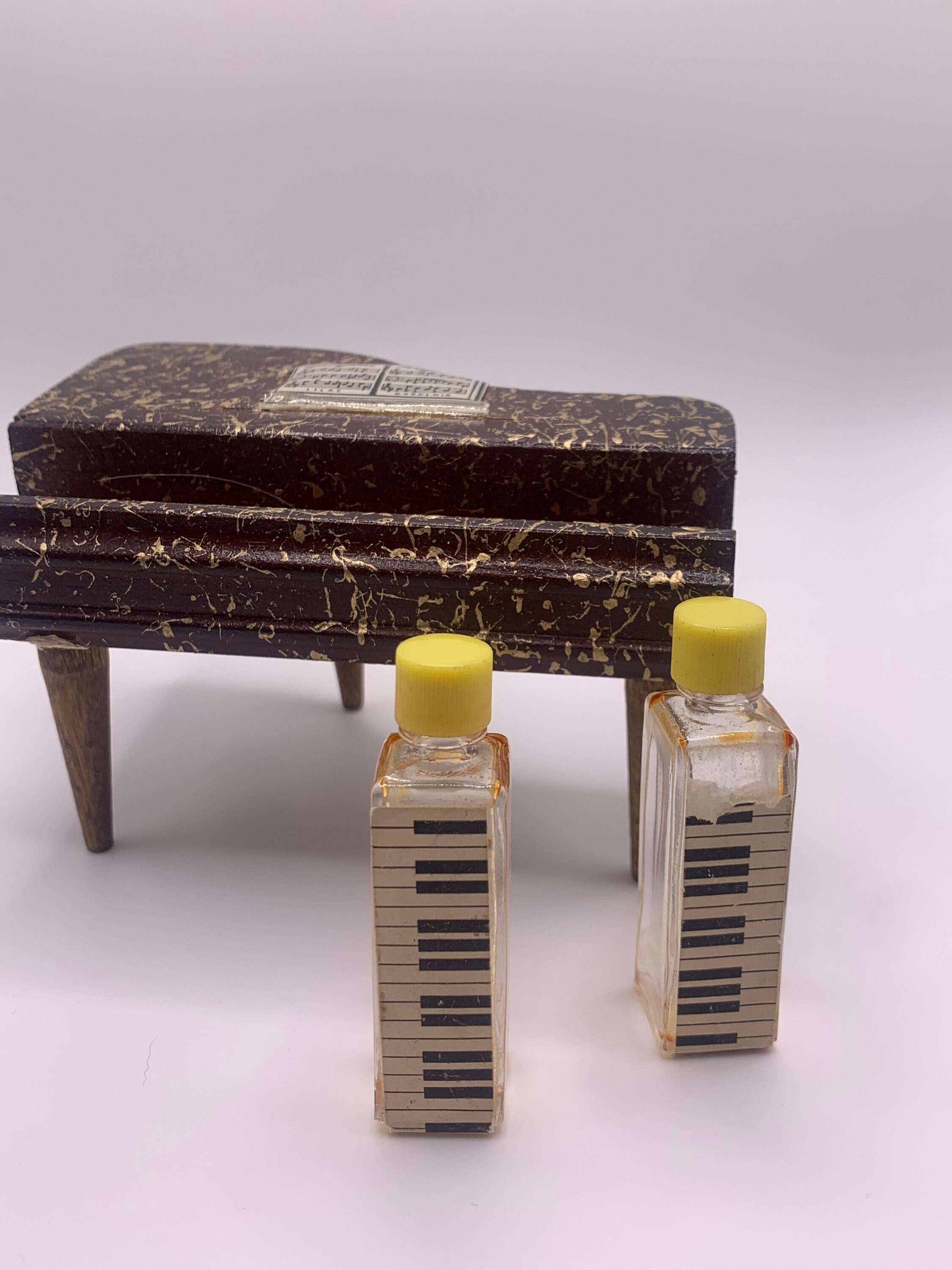 Vintage 1930s Bouton Novelty Wood Piano Mini Perfumes - Etsy