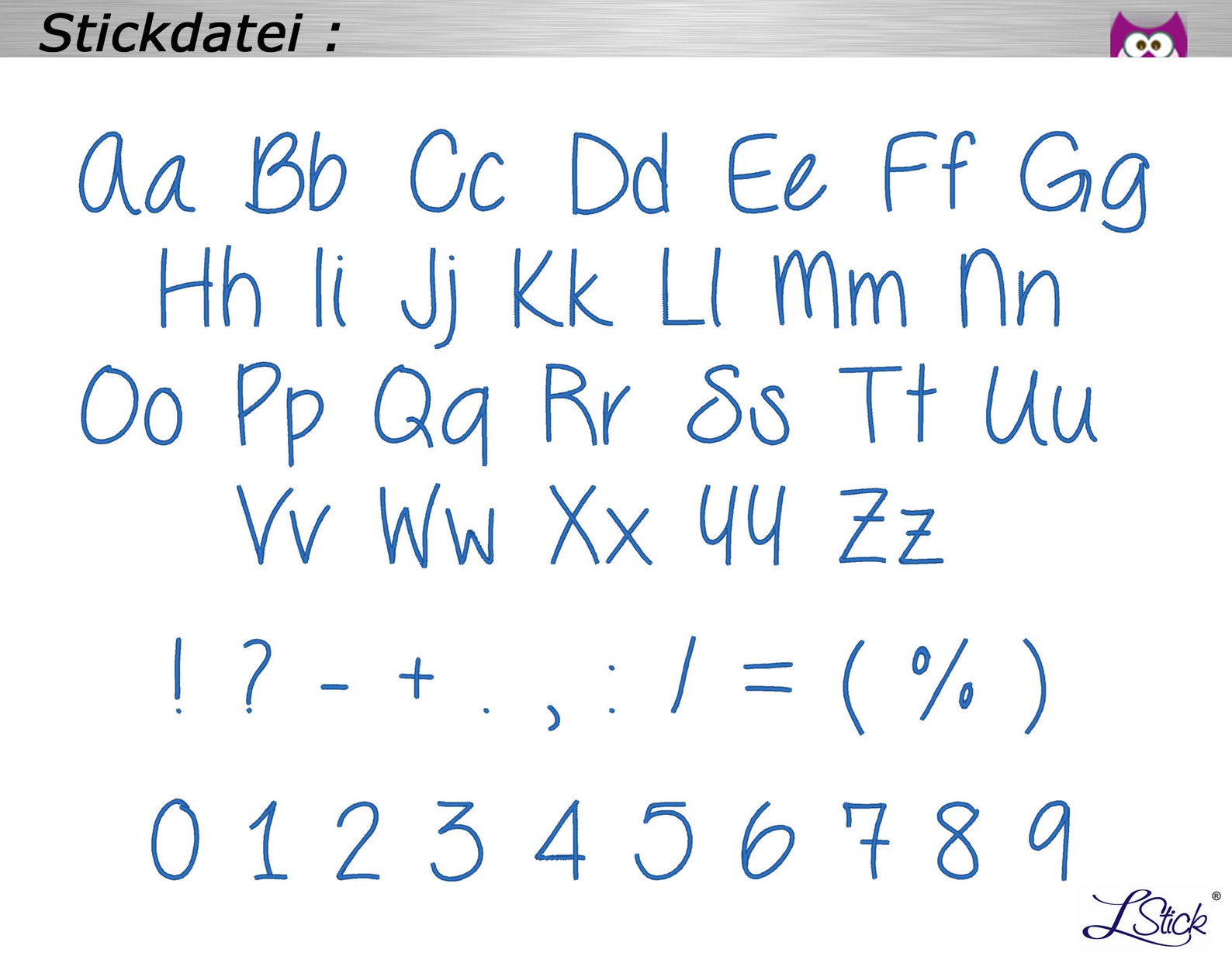 Stickdatei ABC Schrift Nr-6 Stickmuster | Etsy