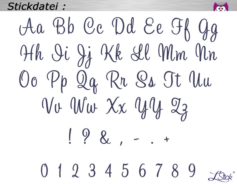 Embroidery File ABC Schoenschrift No. 5 Embroidery Pattern - Etsy