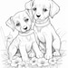 Puppy Love: 40 Adorable Coloring Pages for Digital Download, Digital ...