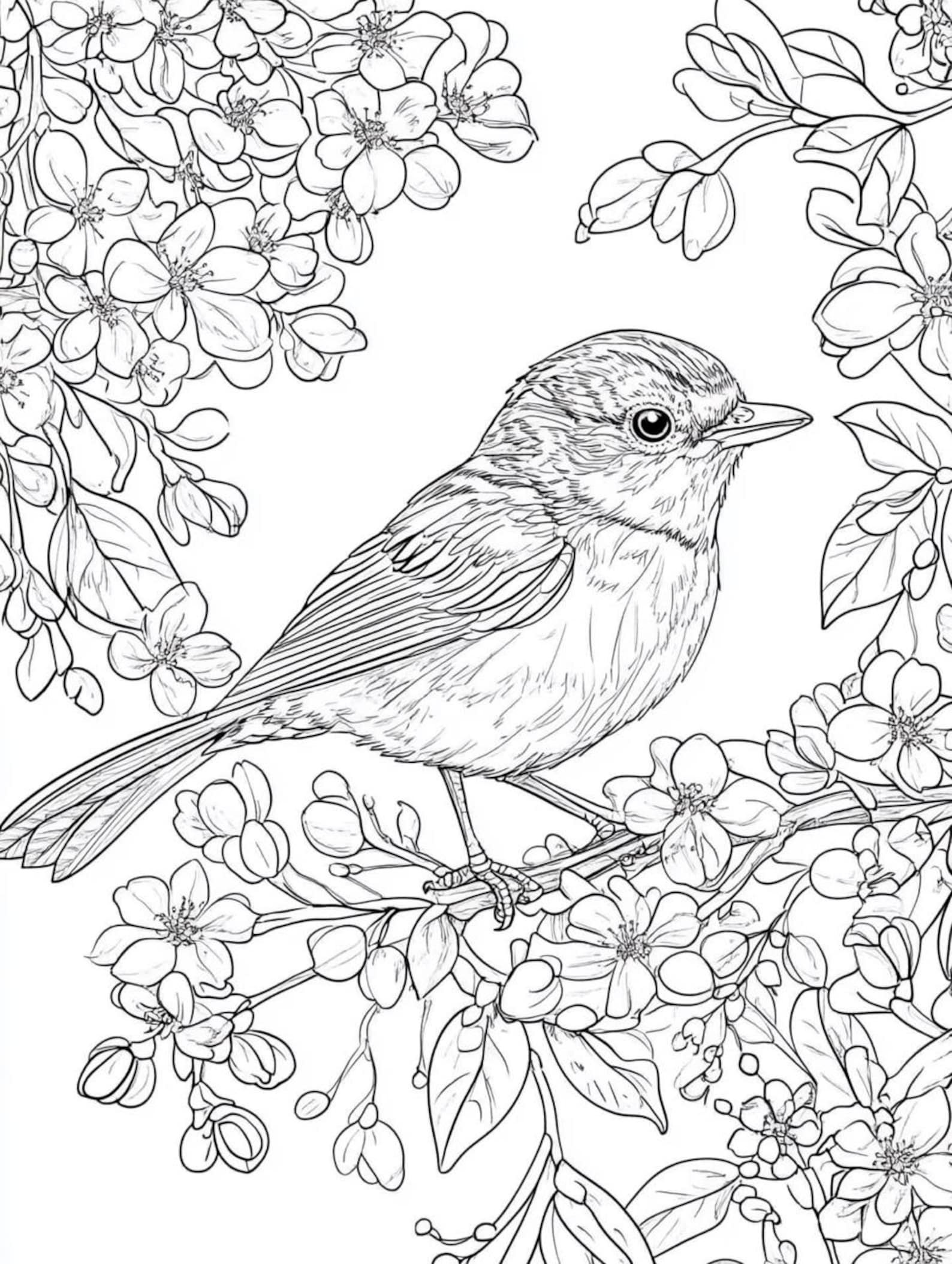 Bird Coloring Pages, Avian Illustrations (digital Download) - Etsy