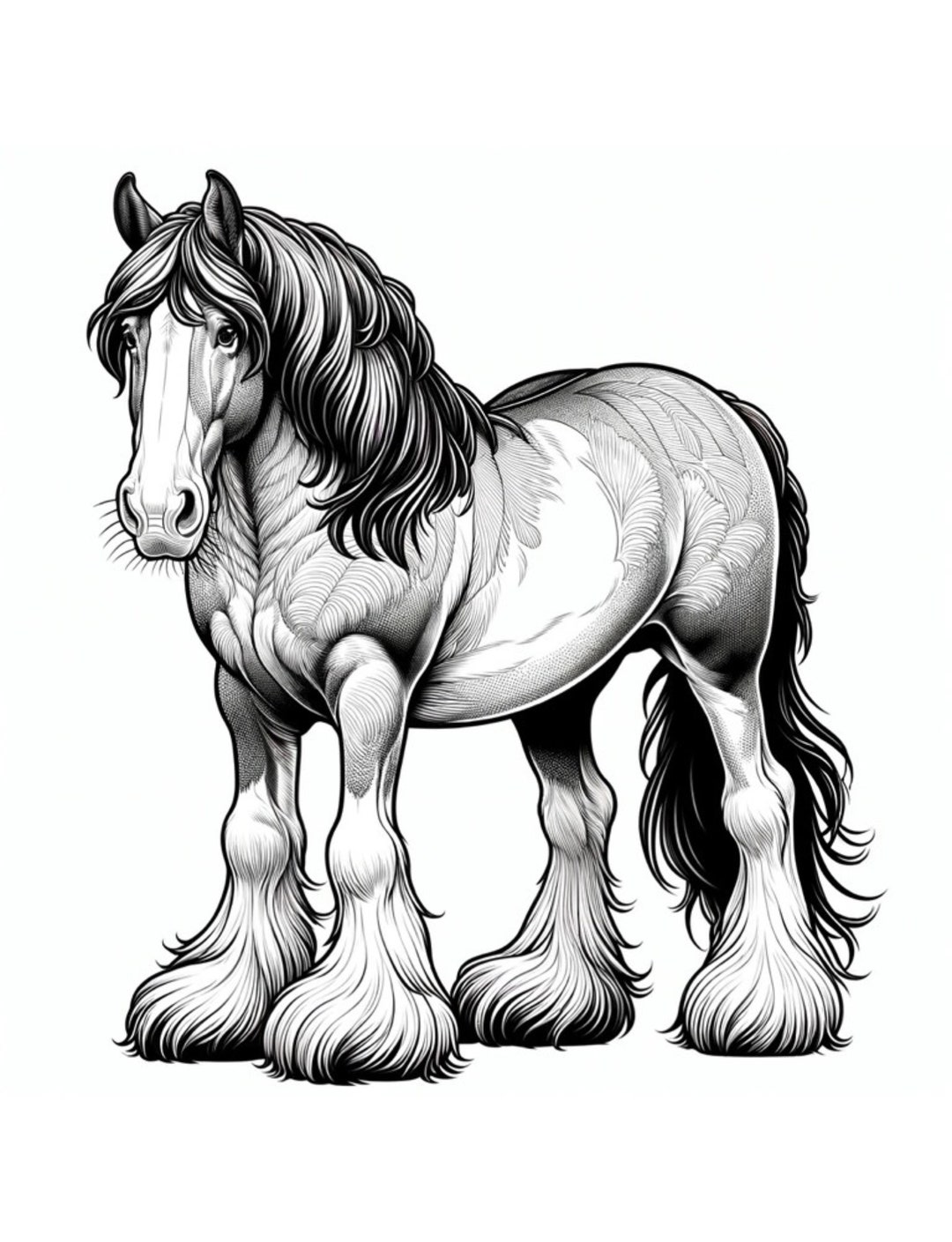 Enchanted Equines A Diverse Collection of Horse Coloring Pages Equine ...