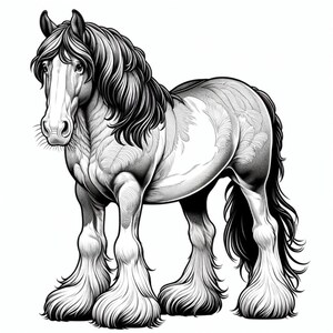 Enchanted Equines Coloring Pages: Mythical & Classic Horses - Etsy