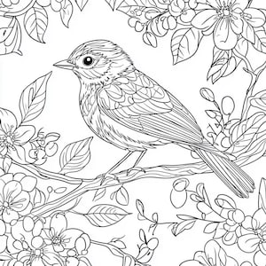 Bird Coloring Pages, Avian Illustrations (digital Download) - Etsy