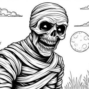 Horrorscapes A Coloring Odyssey Through the Macabre, 40 Nightmares in ...