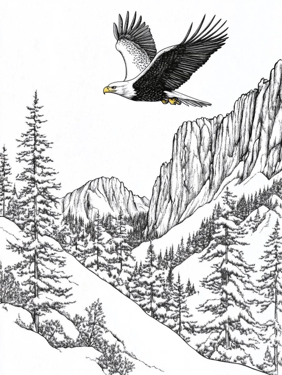 Birds of Prey Coloring Collection: 40 Gorgeous Bird Coloring Pages ...