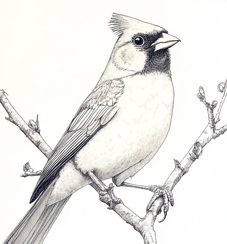 Feathered Friends Coloring Collection: 40 Gorgeous Bird Coloring Pages ...