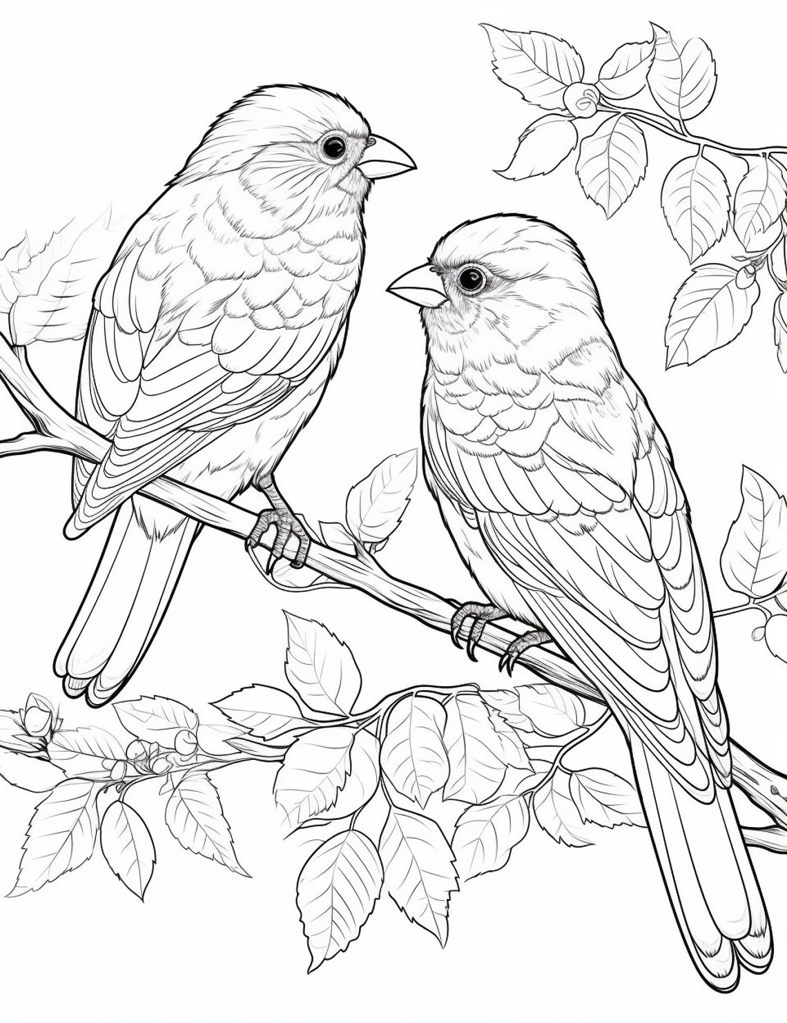 Exquisite Avian Artistry: 40 Gorgeous Bird Coloring Pages, Beautiful ...