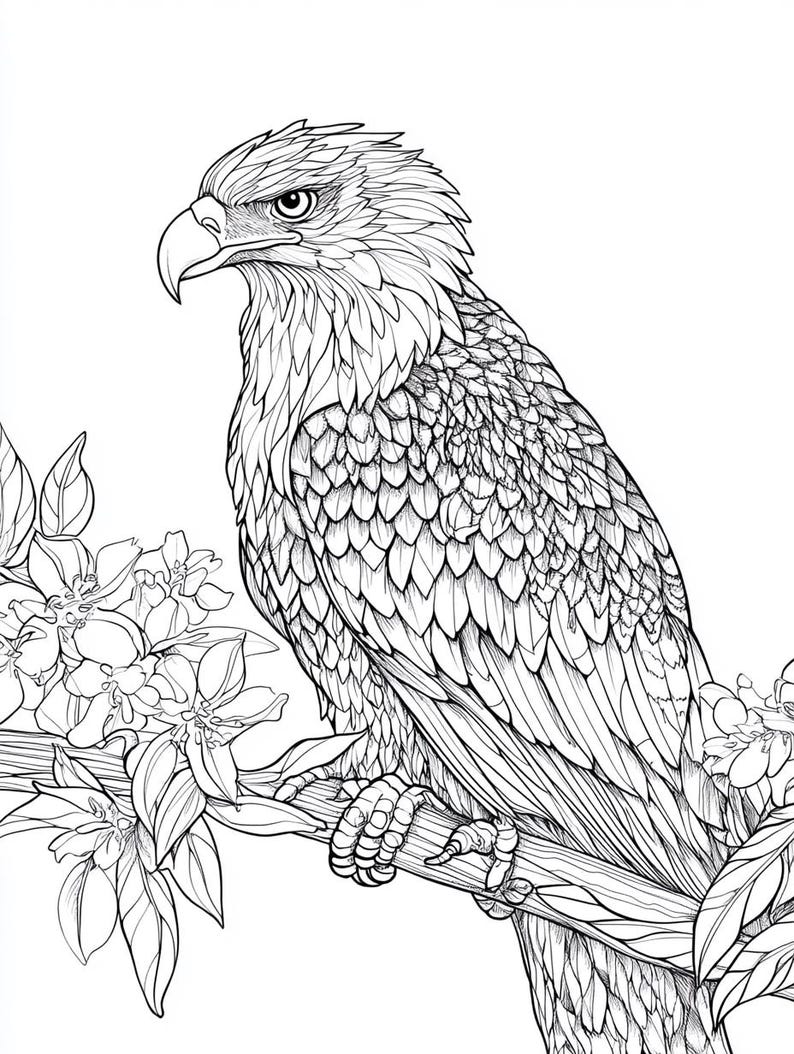 Bird Coloring Pages, Avian Illustrations (digital Download) - Etsy